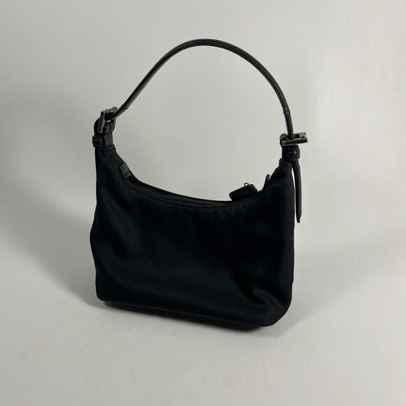 Coach | Bags | Coach Mercer Black Nylon Leather Small Hobo Shoulder Bag ...